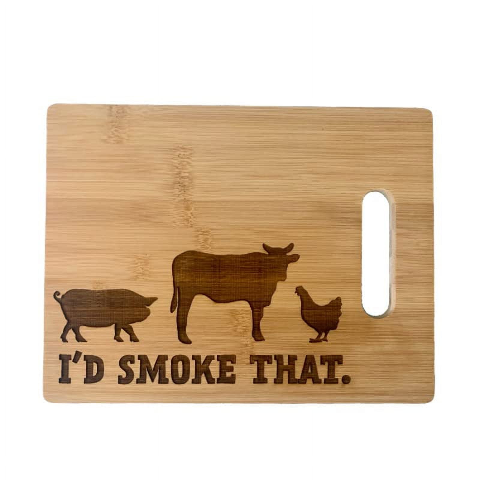 ha/Laser Engraved Cuing Board/Pig Cow Chicken/Bamboo Board/Charcuerie ...