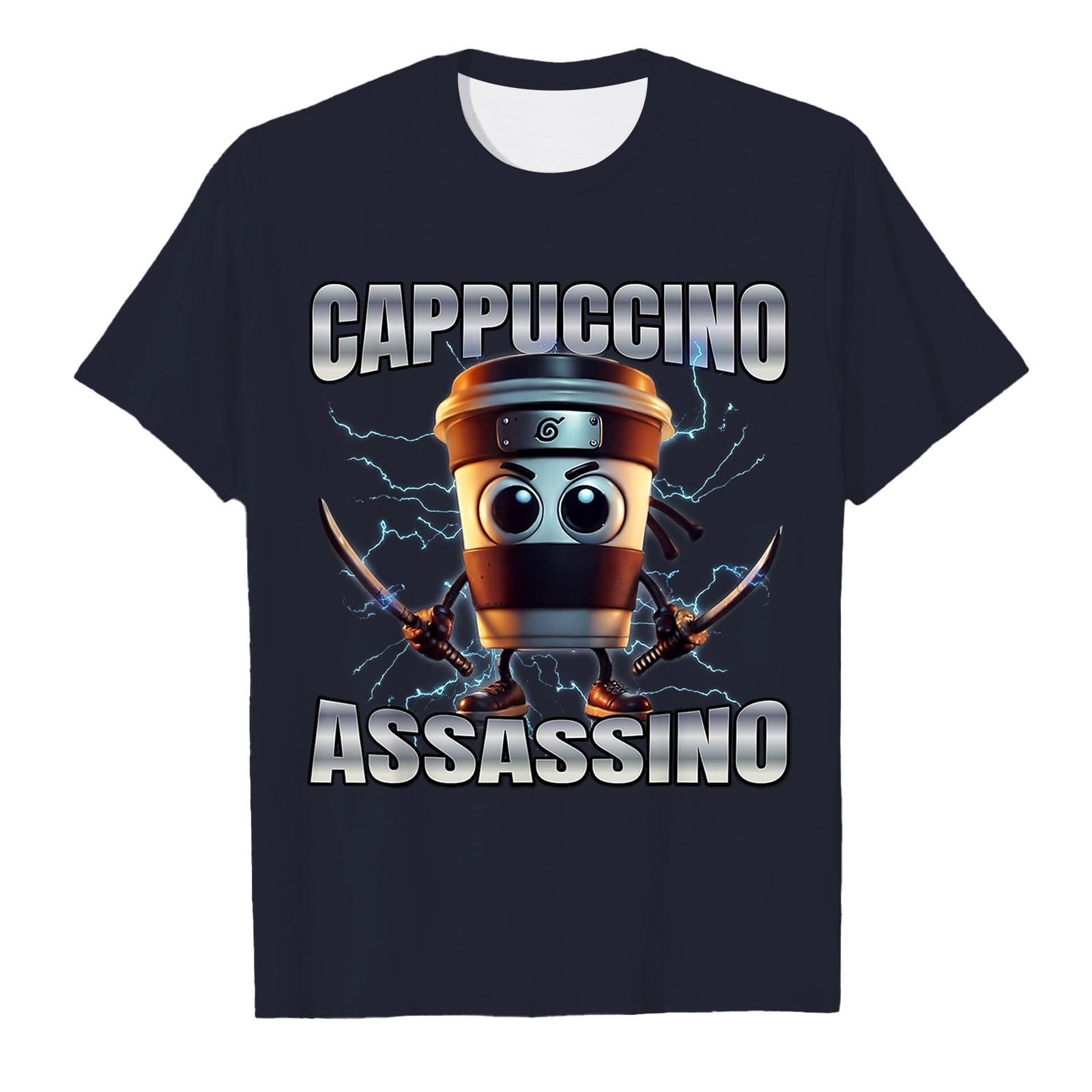haieyH Italian Brainrot Cappuccino Assassino T Shirt - Walmart.com