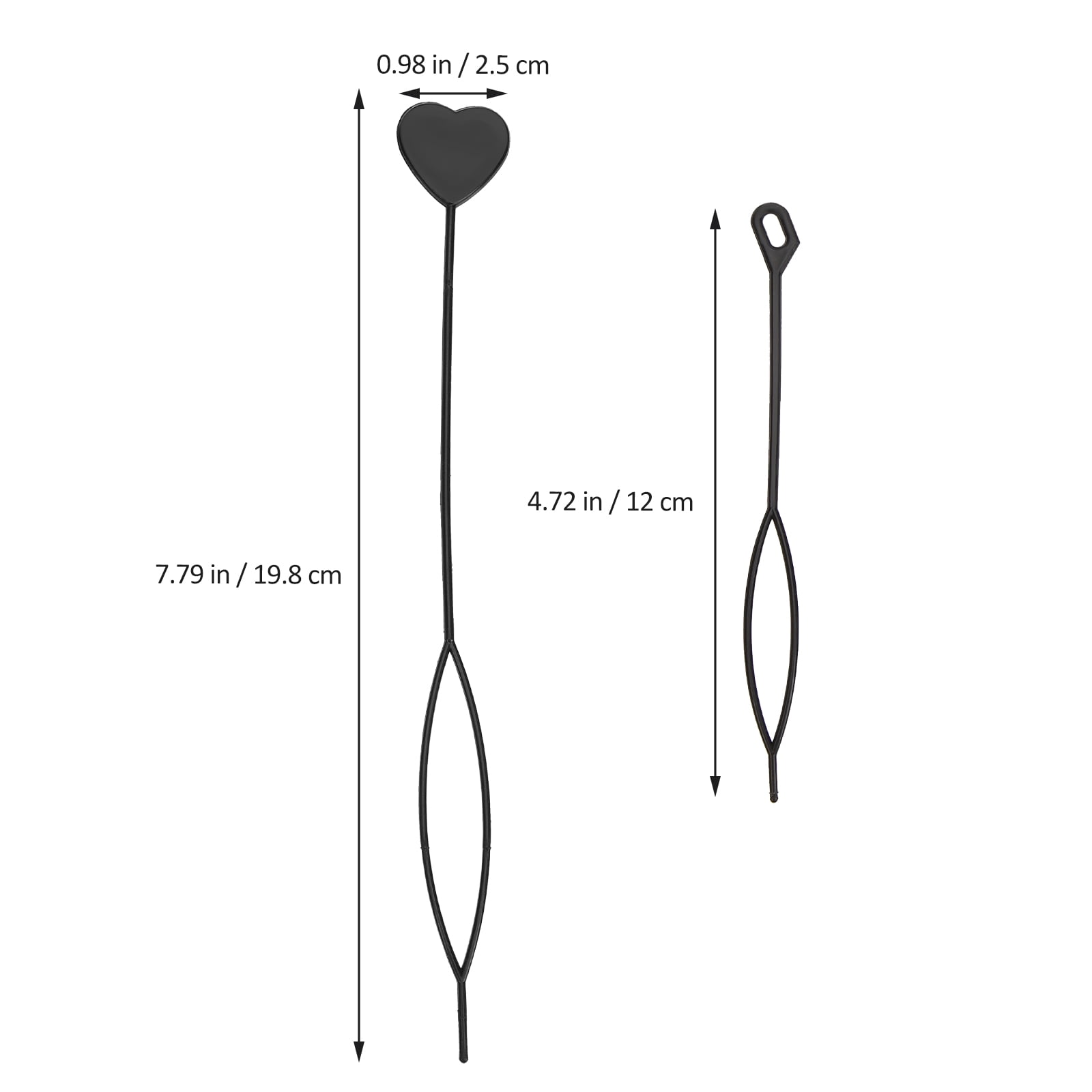 40pcs Heart Shaped Hair Bead Tool for Ponytail Maker Automatic Hair ...