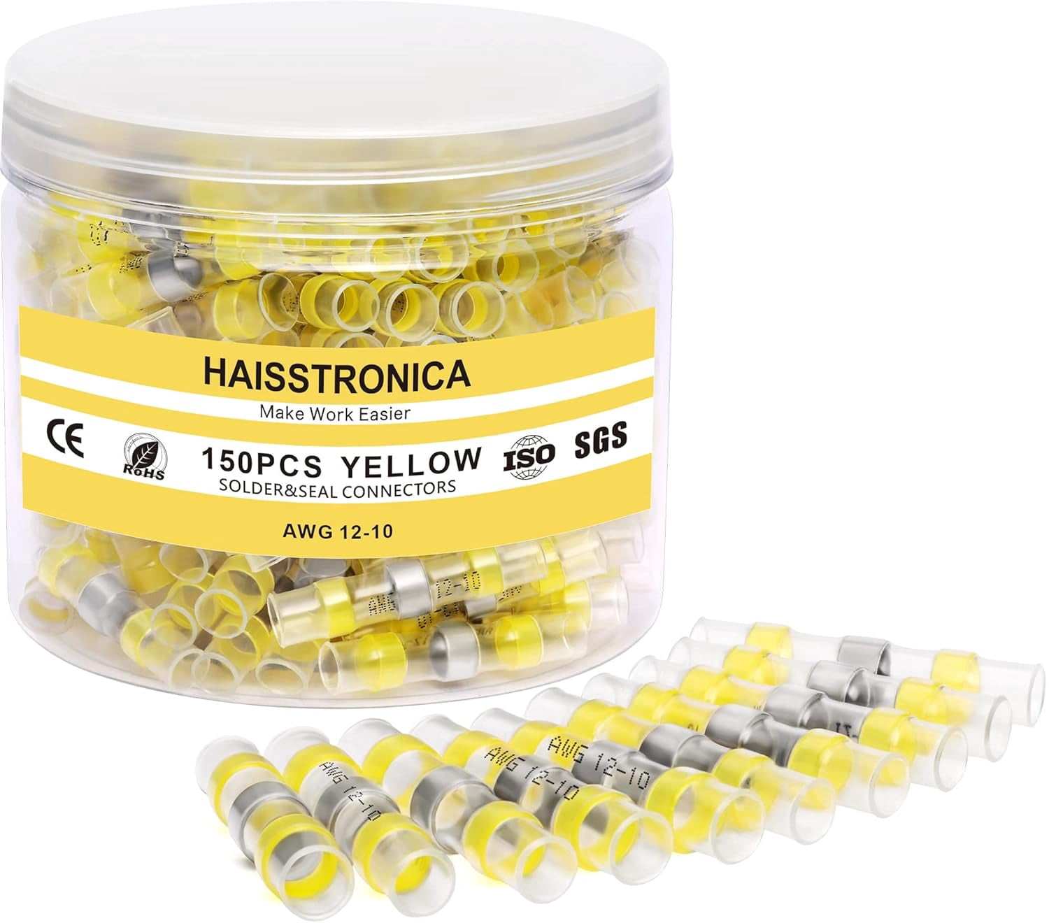haisstronica 150PCS Solder Seal Wire Connectors,Waterproof Wire ...