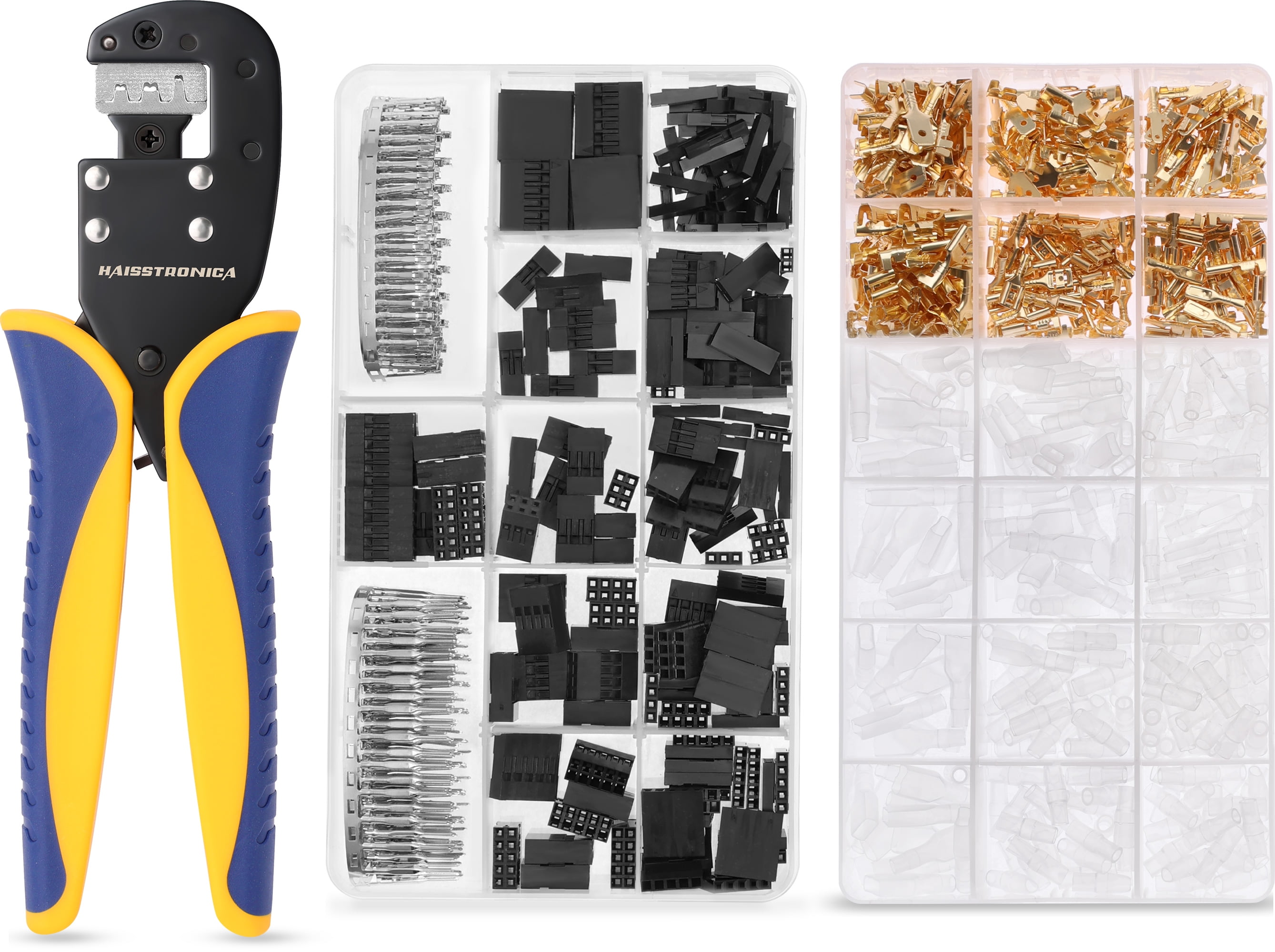 haisstronica 2.54mm 460PCS Dupont Wire Connectors Crimping Tool Kit ...