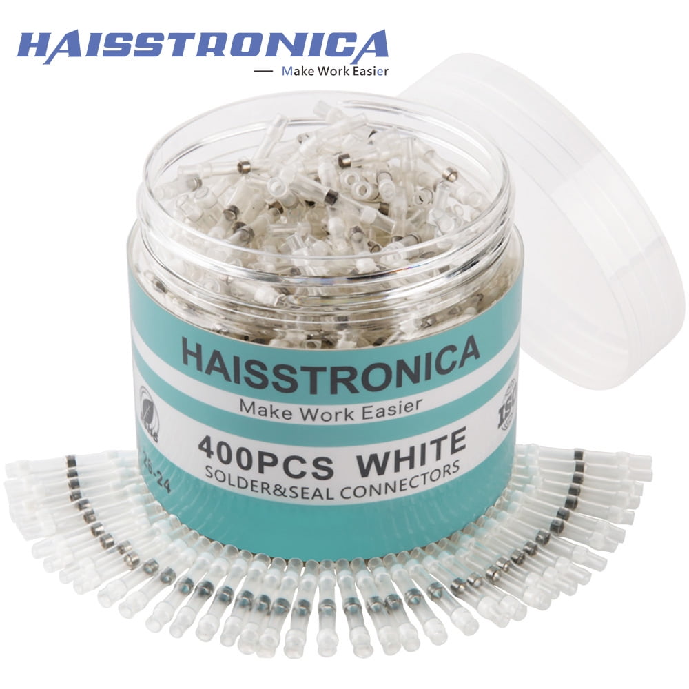 haisstronica 400PCS Solder Seal Wire Connectors, AWG 26-24 Waterproof ...