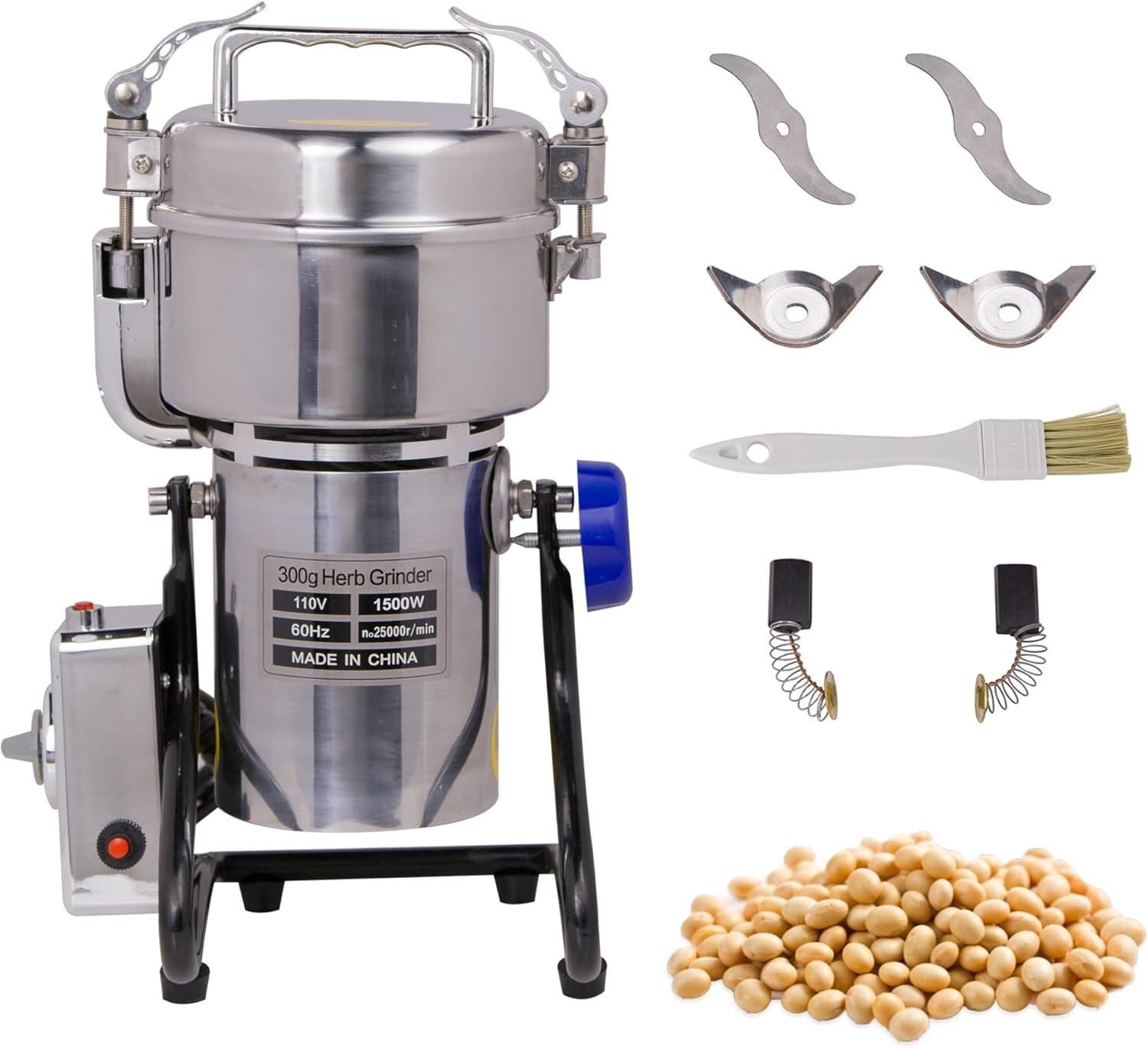 hakka grain mills grinder, 300g electric powder mill machine 1500w high ...