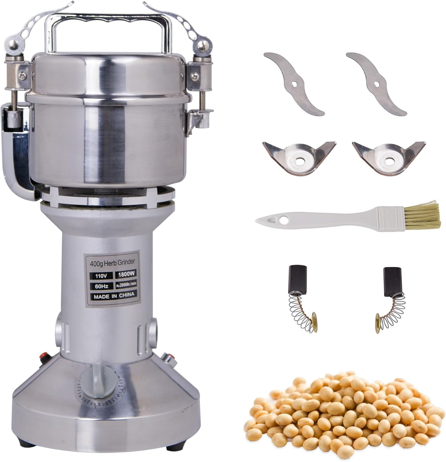 hakka grain mills grinder, 400g electric powder mill machine 1800w high ...