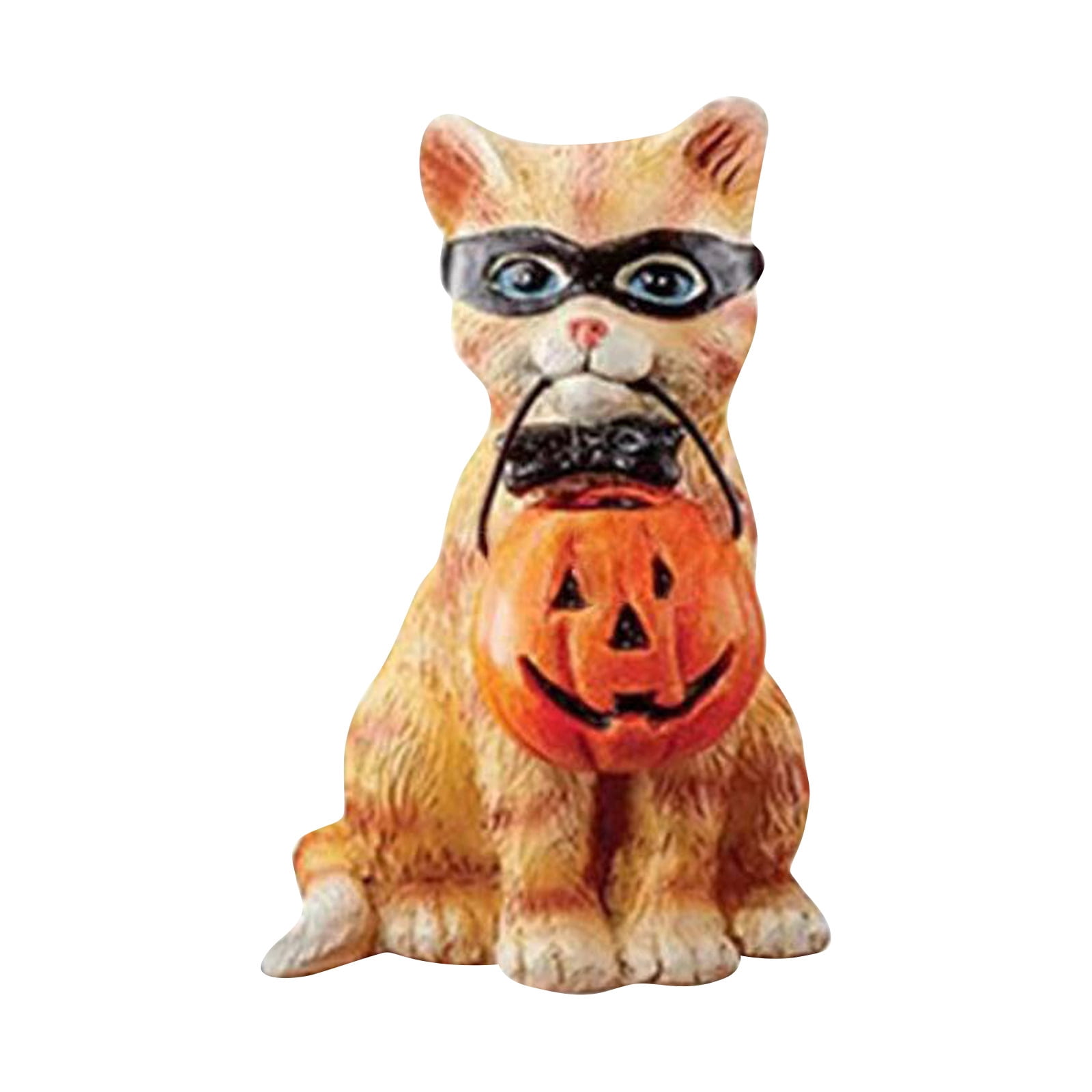 halloween decoration room decor Halloween Cute Cat Resin Sculpture ...