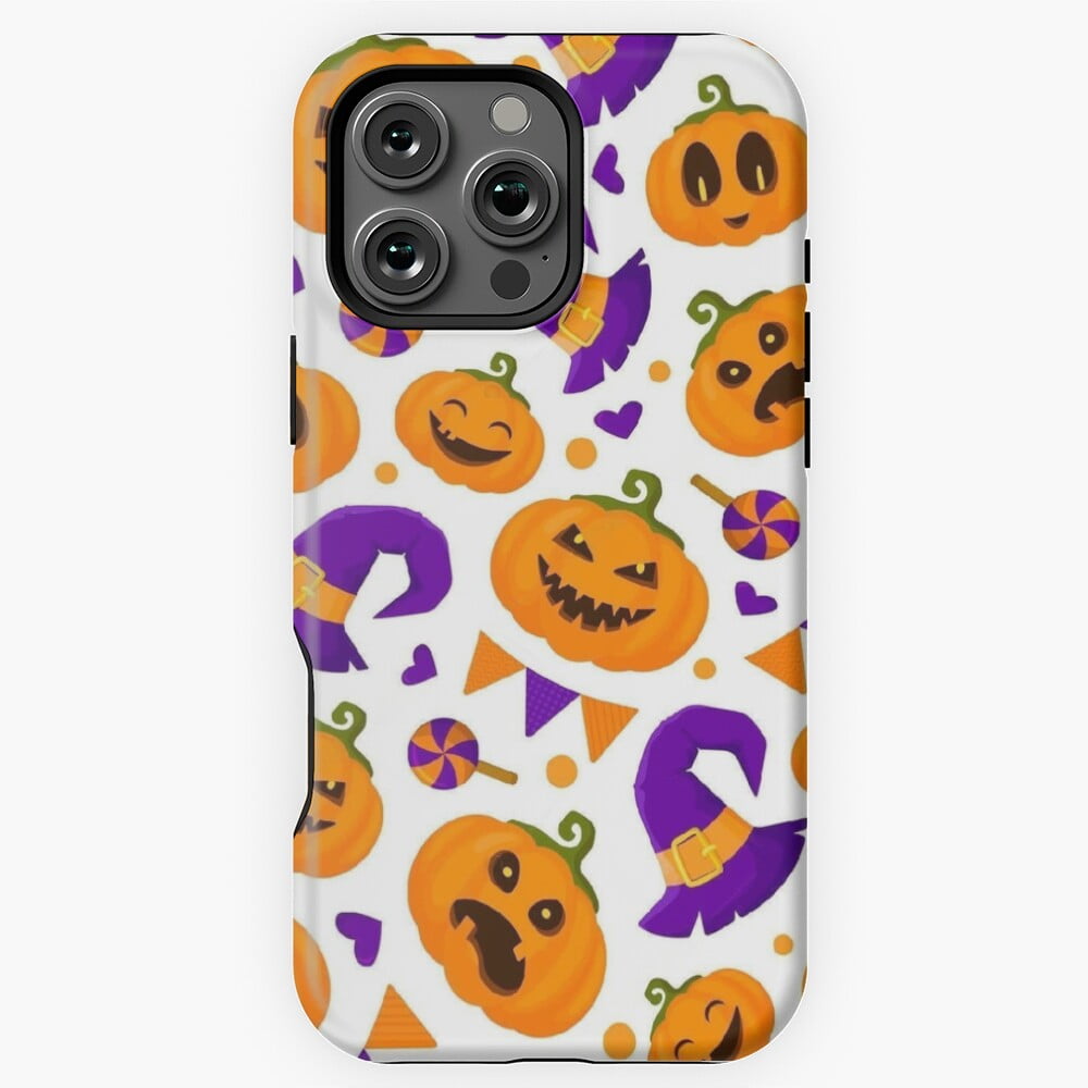 halloween scary evil pumpkin funny pumpkin head seamless pattern Phone ...
