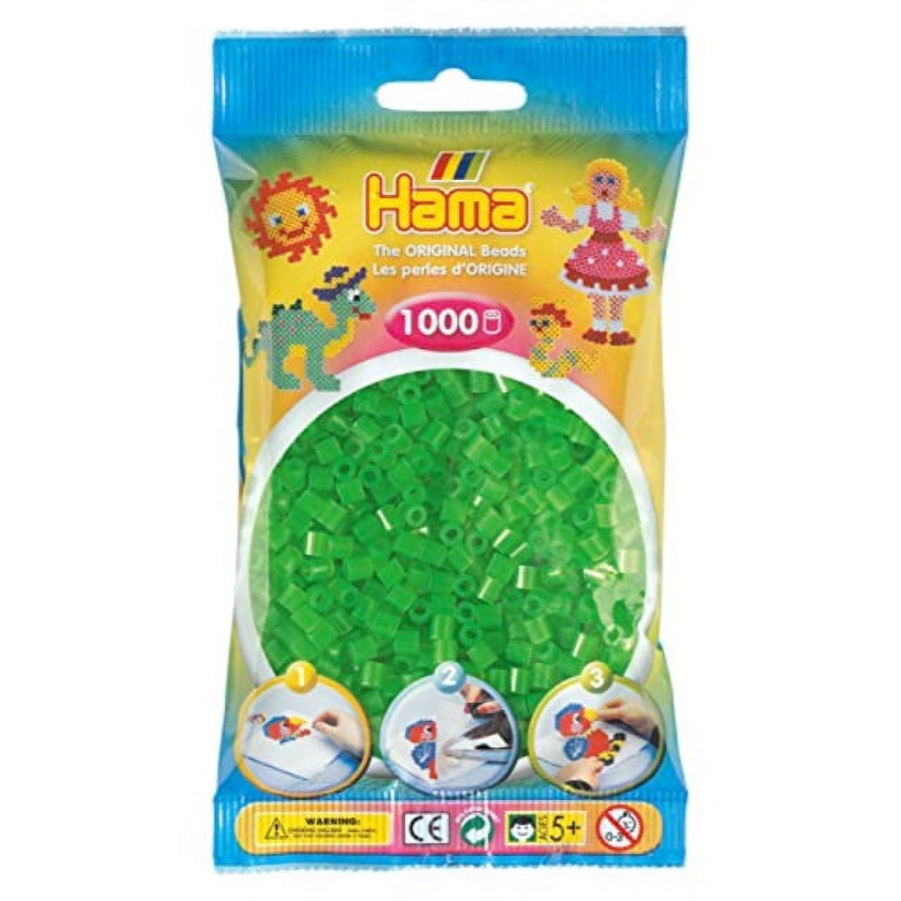 Hama - Neon Green - 1K Beadsin Bag - Walmart.com