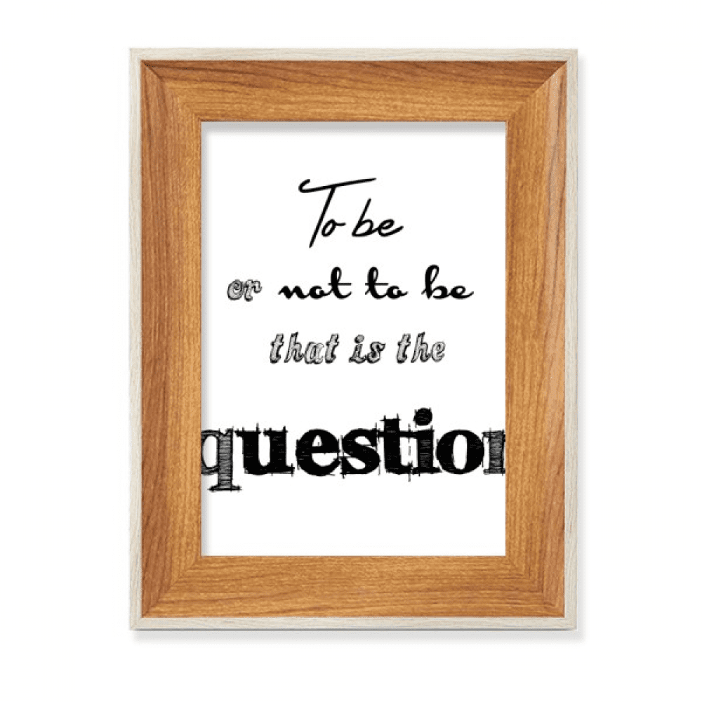 hamlet to be or not to be desktop wooden photo frame display picture ...