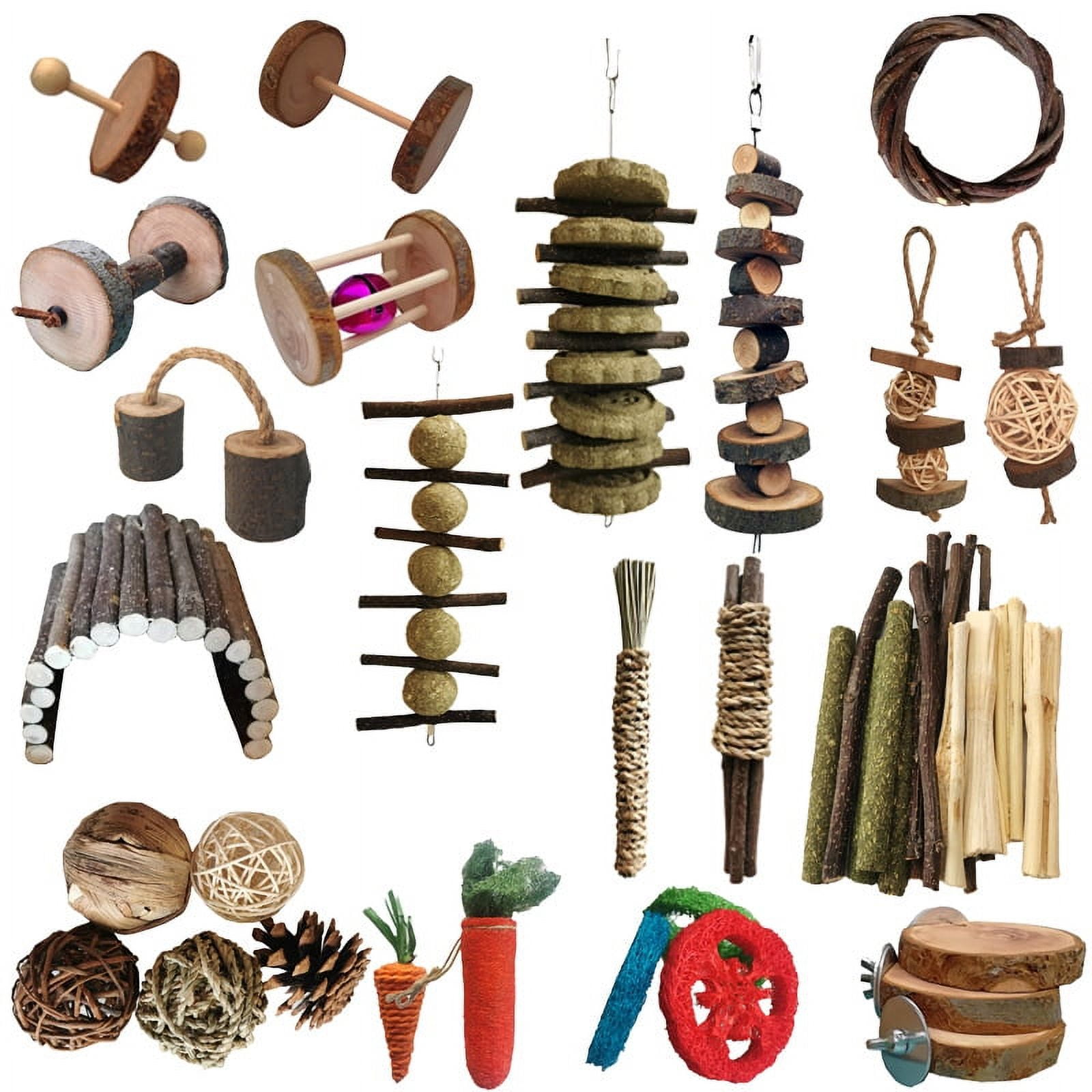 hamster toy Dutch pig wooden pet toy rabbit molars parrot toy ...