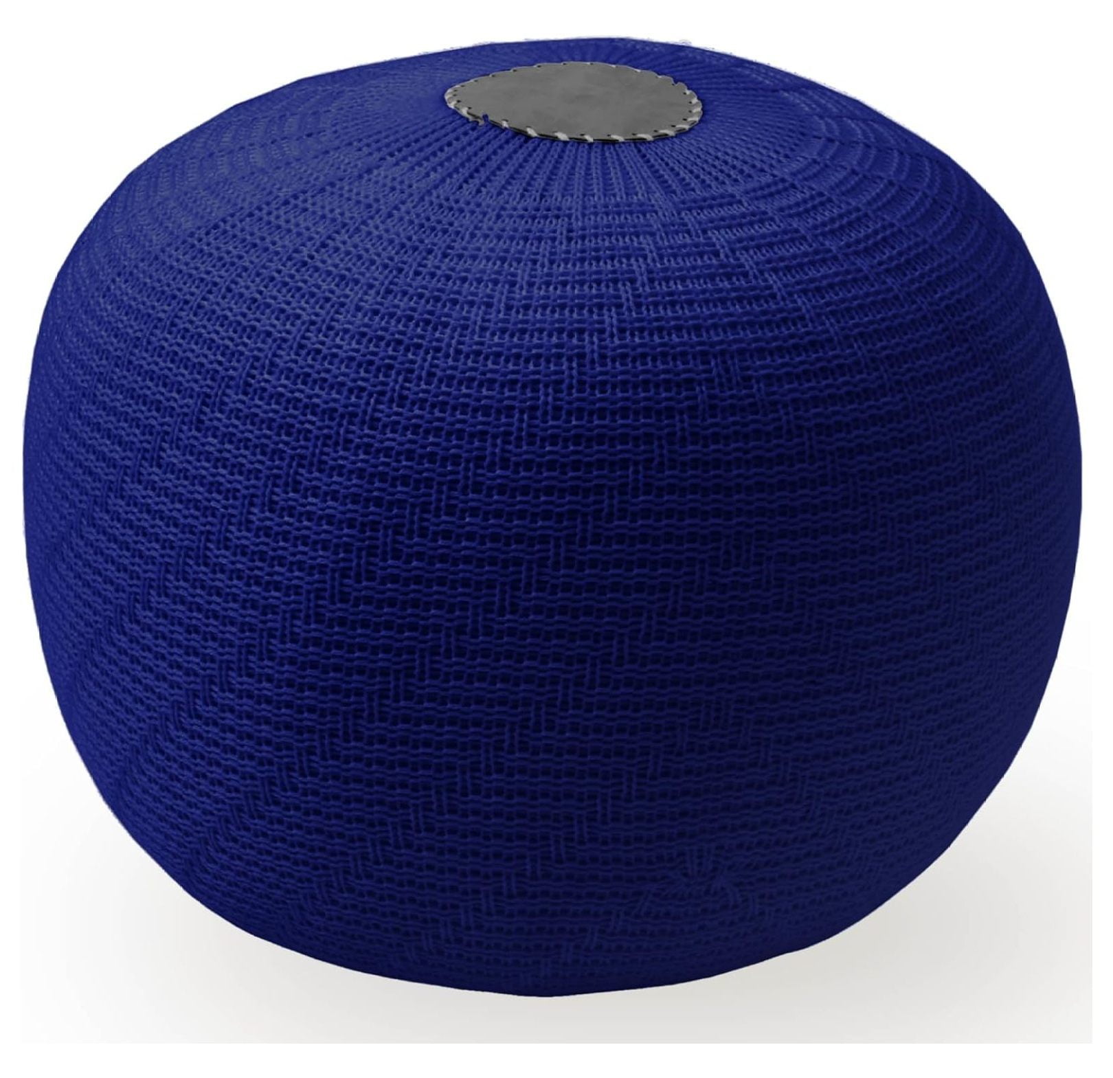 han chong Large Ottoman Foot Stool, Knitted Foot Rest, Round Pouf Chair ...