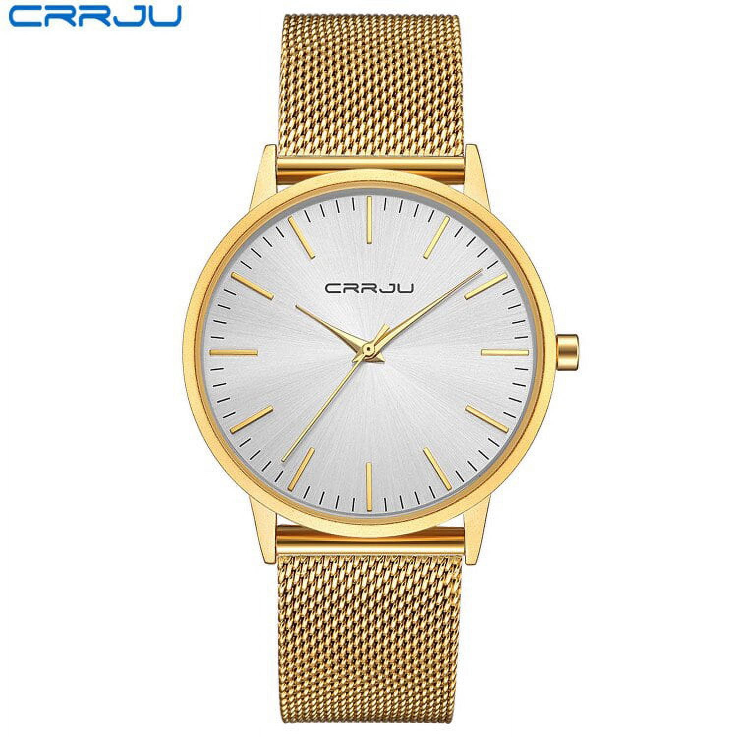 hand watches CRRJU watches men's watches men's wristband men's quartz ...