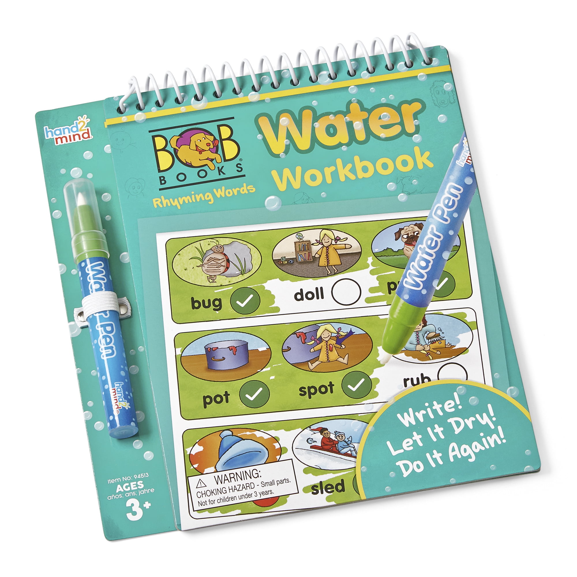 hand2mind Bob Books Rhyming Words Water Workbook, Water Reveal Coloring ...