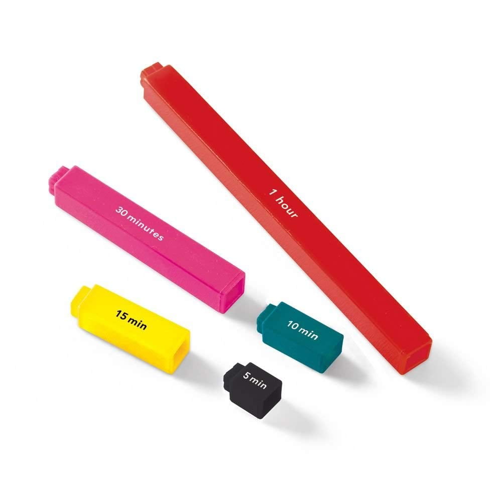 hand2mind Elapsed Time Rods, KEF16 Telling Time, Math Manipulatives ...