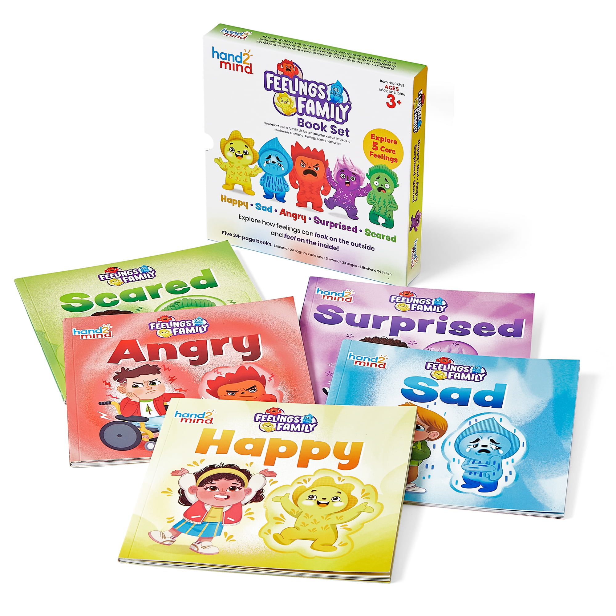 hand2mind Feelings Family™ Book Set Happy, Sad, Angry, Scared ...
