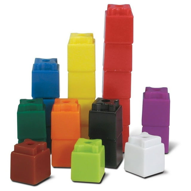 hand2mind Interlocking UniLink Math Linking Cubes, Plastic Cubes, Color ...