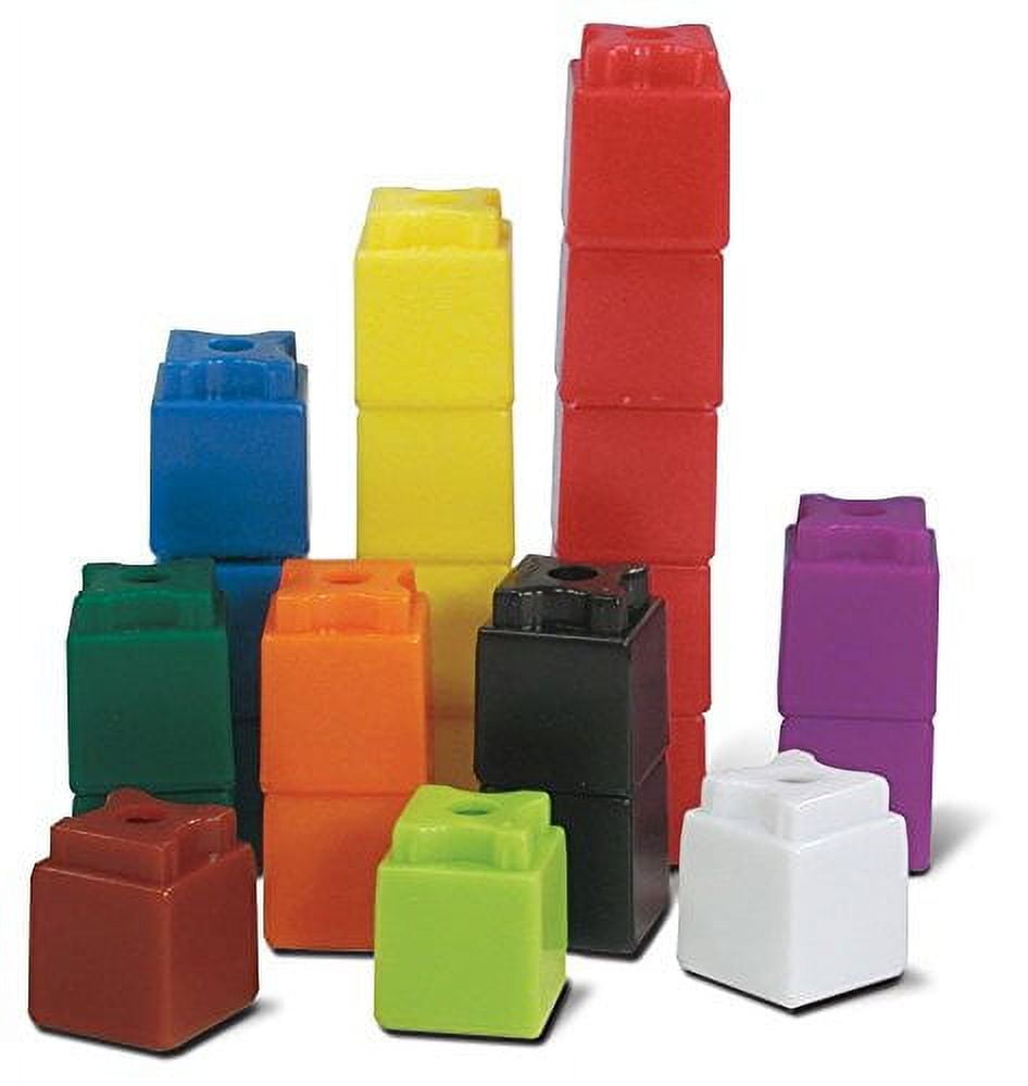 hand2mind Interlocking UniLink Math Linking Cubes, Plastic Cubes, Color ...