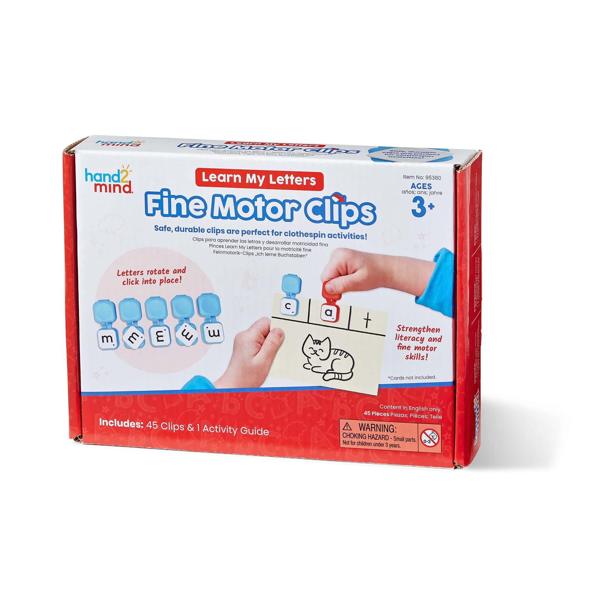 hand2mind Learn My Letters STF9 Fine Motor Clips, Kids Activities ...
