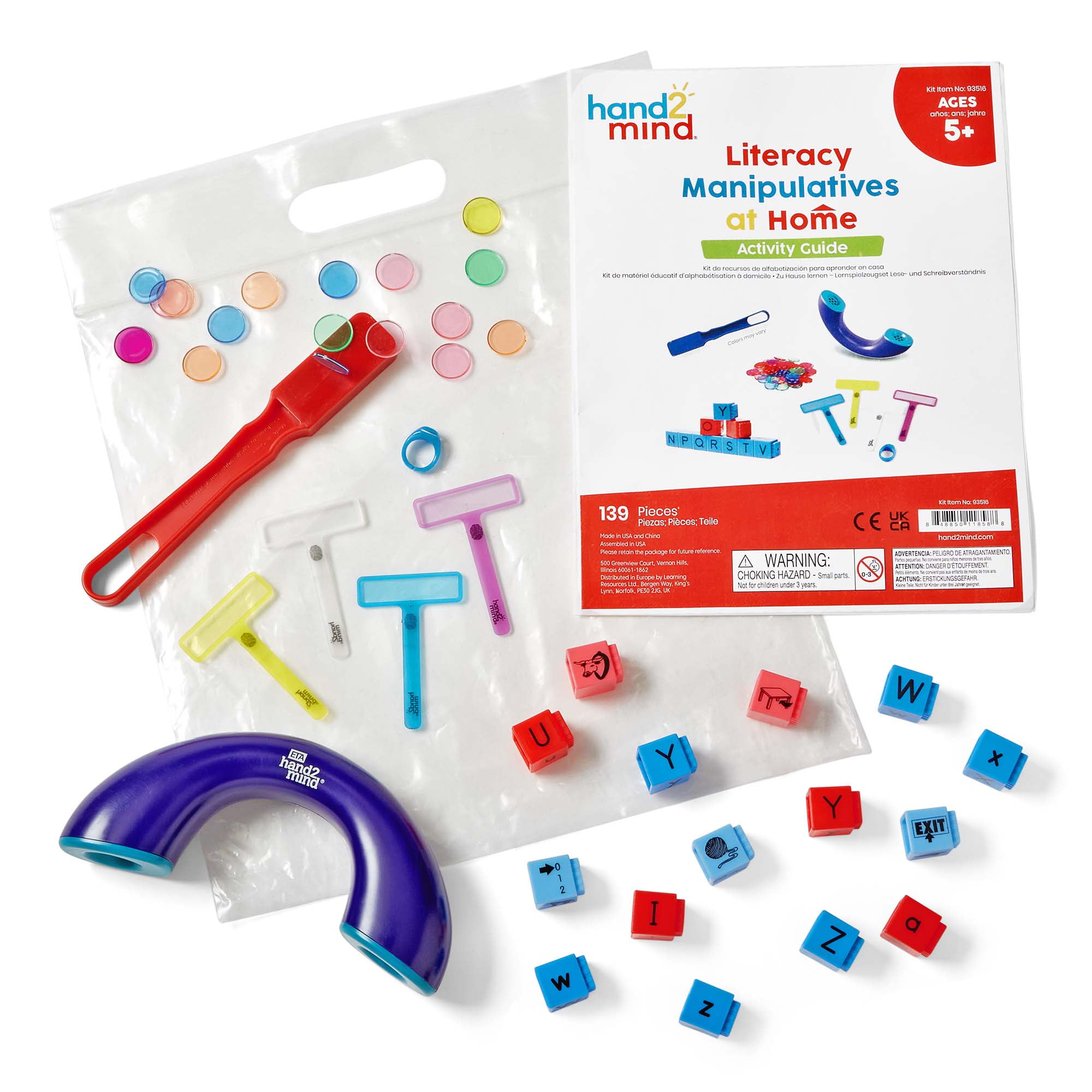 hand2mind Literacy Manipulatives at Home Kit, Reading Manipulatives ...