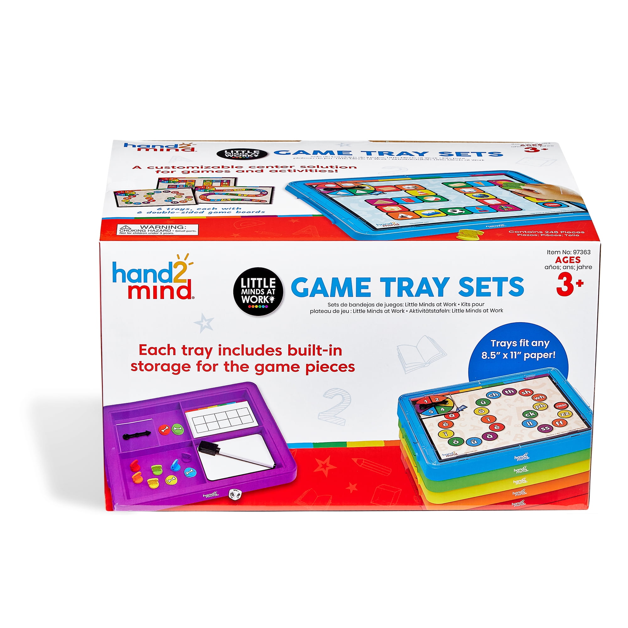 hand2mind Little Minds at Work Game Tray Set by Tara West, Includes ...