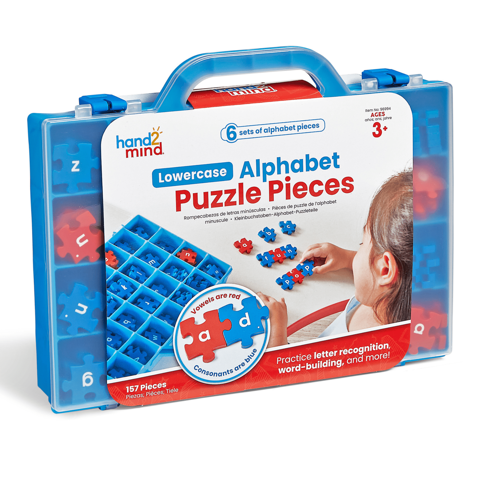 hand2mind Lowercase Alphabet Puzzle Pieces, Word Building Activities ...