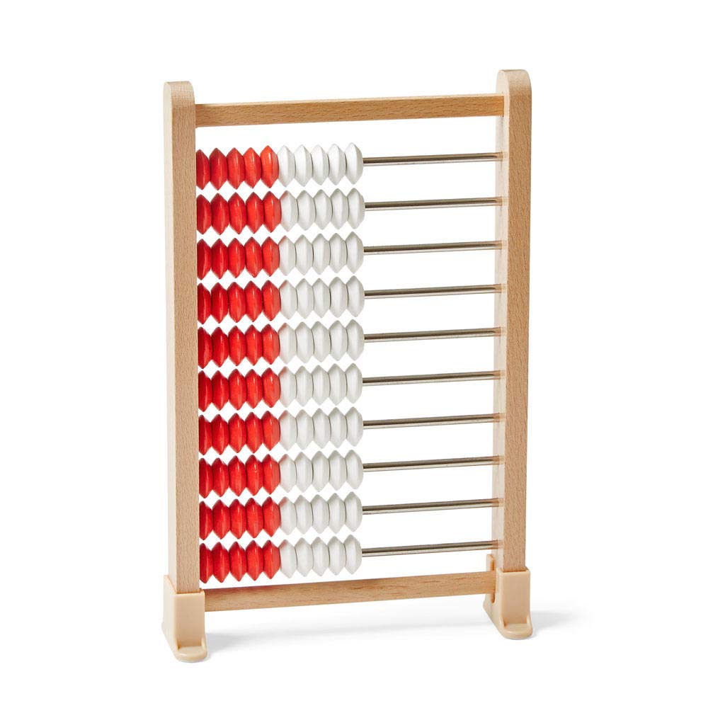 hand2mind Mini 100 Bead Wooden Rekenrek, Abacus for Kids Math, Math ...