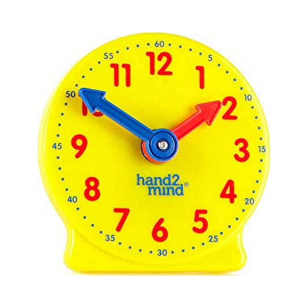 hand2mind Mini Geared Clock, Telling Time Teaching Clock, Learn to Tell ...