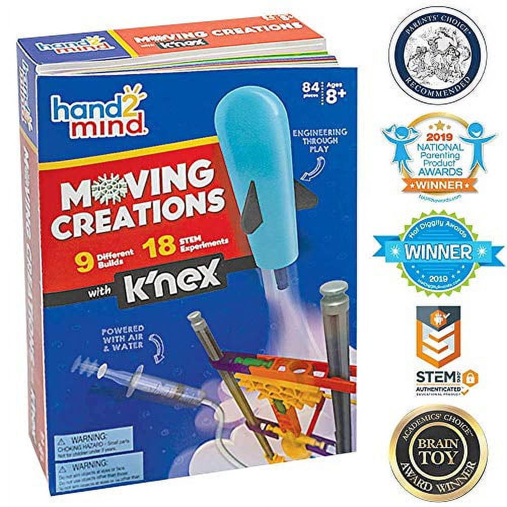 hand2mind Moving Creations With K'NEX, Book And Building Kit, 9 Models ...