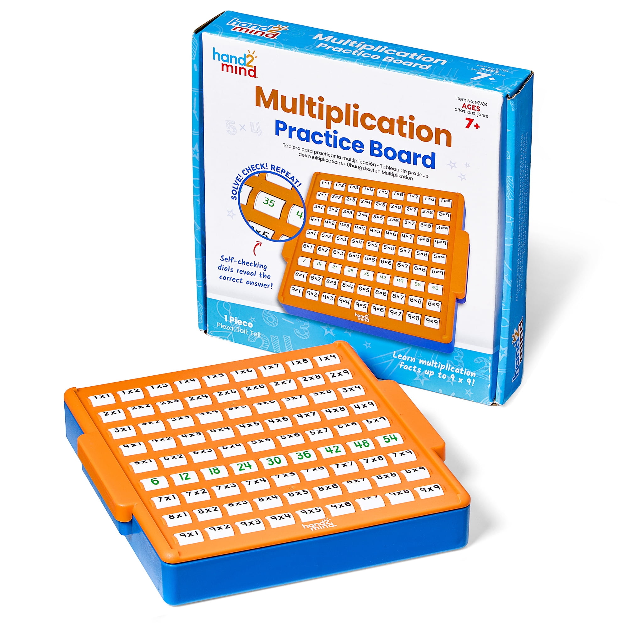 hand2mind Multiplication Practice Board, Elementary Math Manipulatives ...