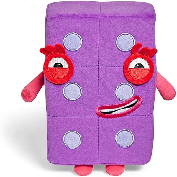 hand2mind Numberblock Six Playful Pal, Plush Figure Toys, Numbers for ...