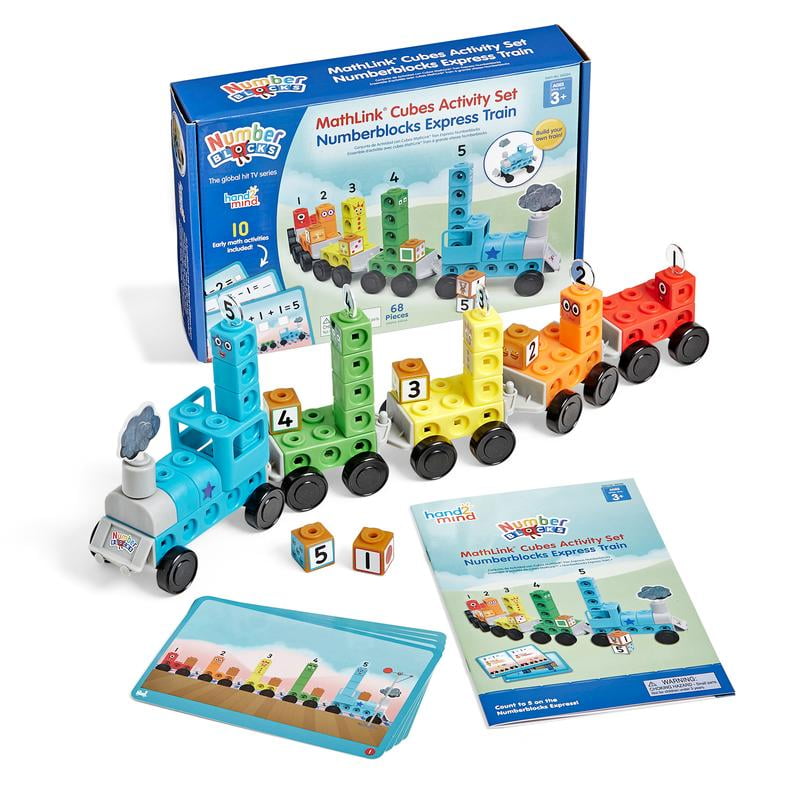 hand2mind Numberblocks Express Train MathLink Cubes Activity Set ...