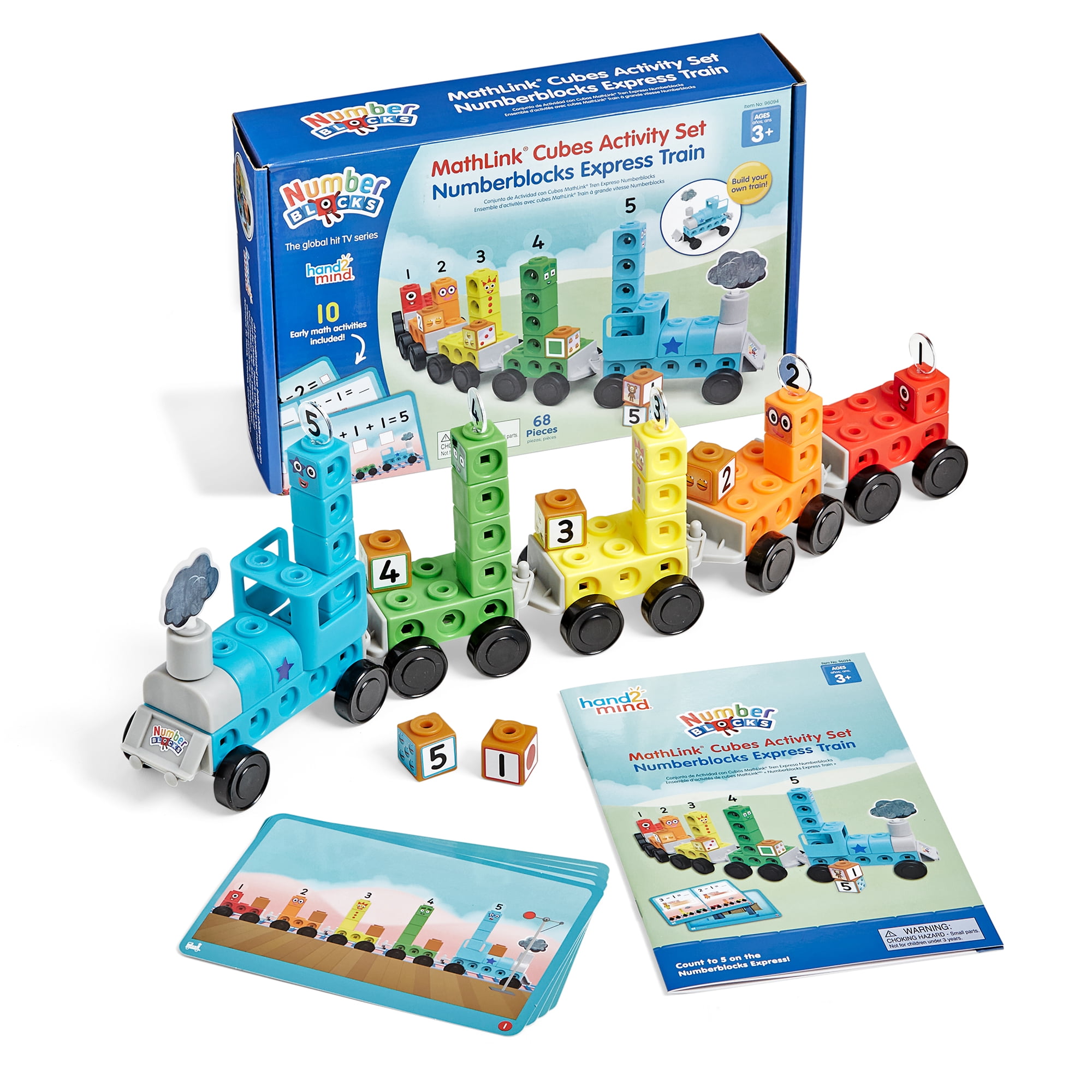 hand2mind Numberblocks Express Train MathLink Cubes Activity Set, Train ...