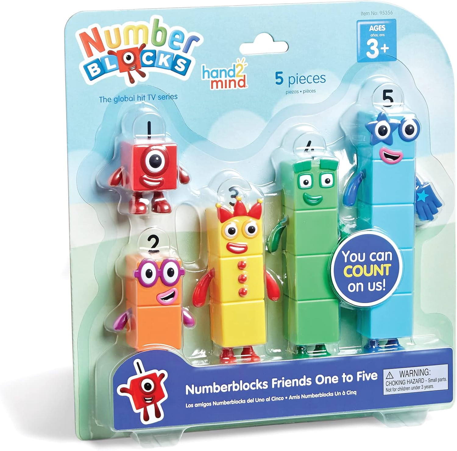 hand2mind Numberblocks Friends One to Five, Action Figure Set, Toy ...