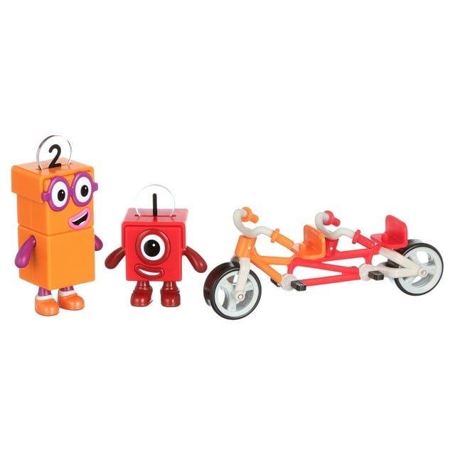 hand2mind Numberblocks® One and Two Bike Adventure, Toy Bicycle Figures ...
