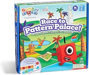hand2mind Numberblocks Race to Pattern Palace! Board Game, Math Toys ...