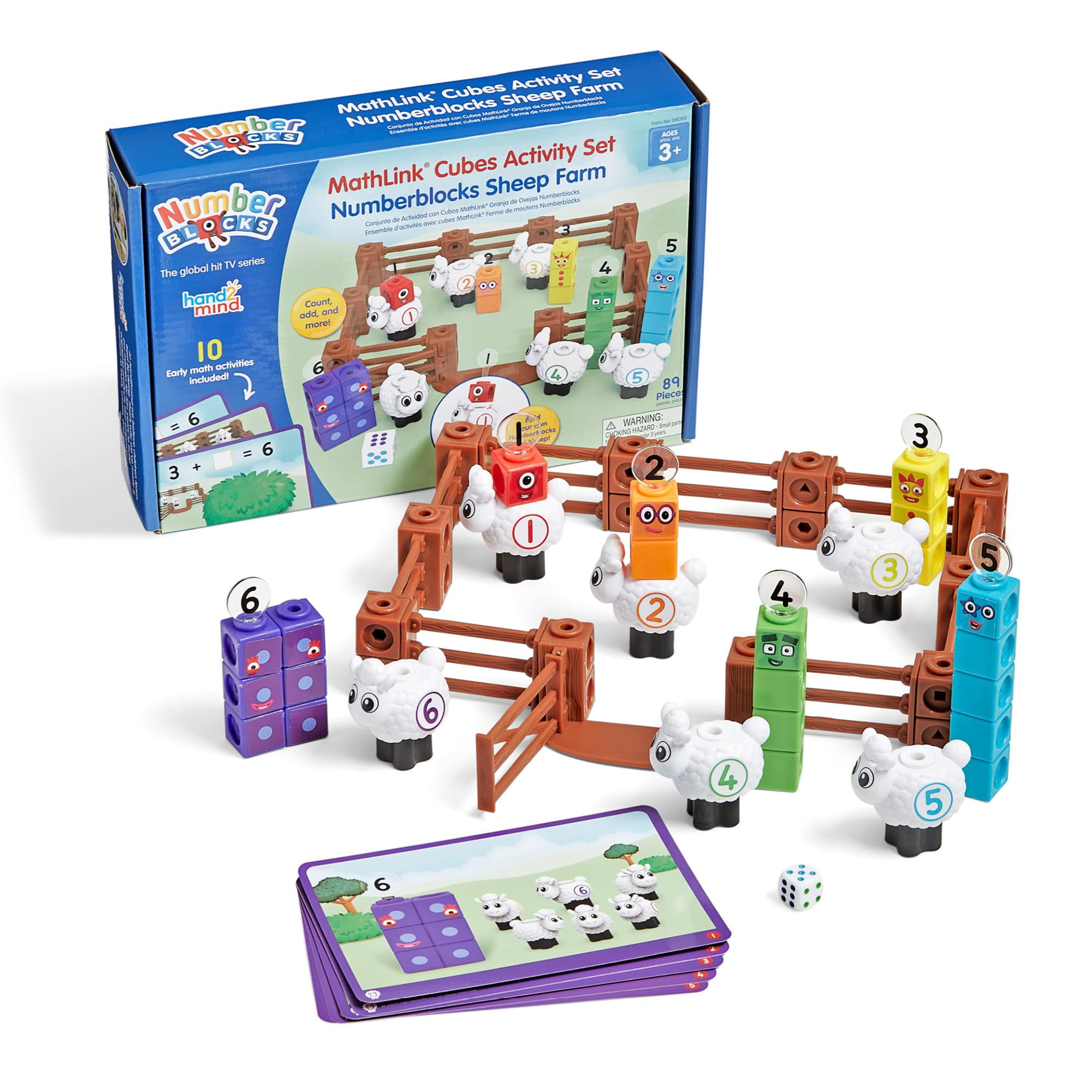 hand2mind Numberblocks Sheep Farm RRF12 MathLink Cubes Activity ...