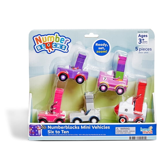 hand2mind, Numberblocks Mini Vehicles, Six to Ten, Officially Licensed ...