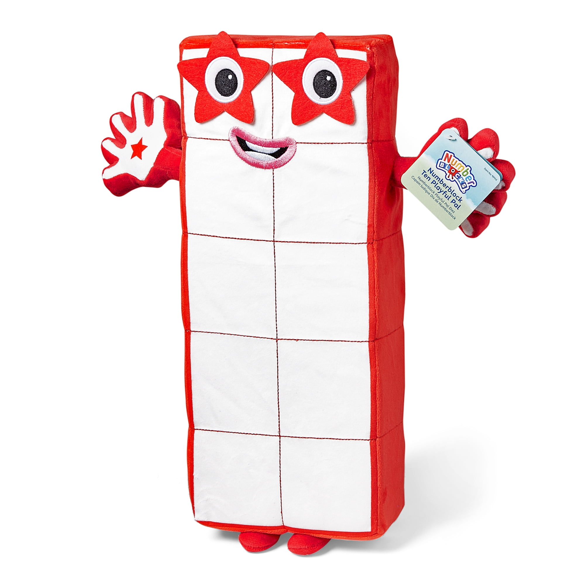 hand2mind Numberblocks™ Ten Playful Pal 17" Cartoon Plush Toy, Plush ...