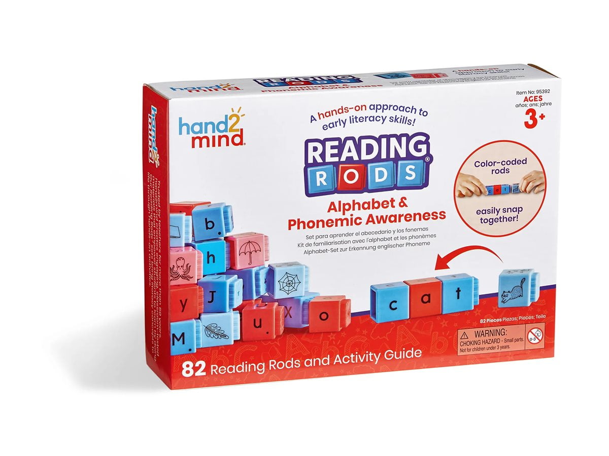 hand2mind Reading Rods Alphabet & Phonemic Awareness, Word Building ...