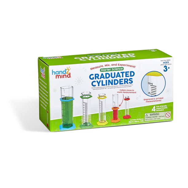hand2mind Starter Science Graduated Cylinder Set, Science Lab Equipment ...