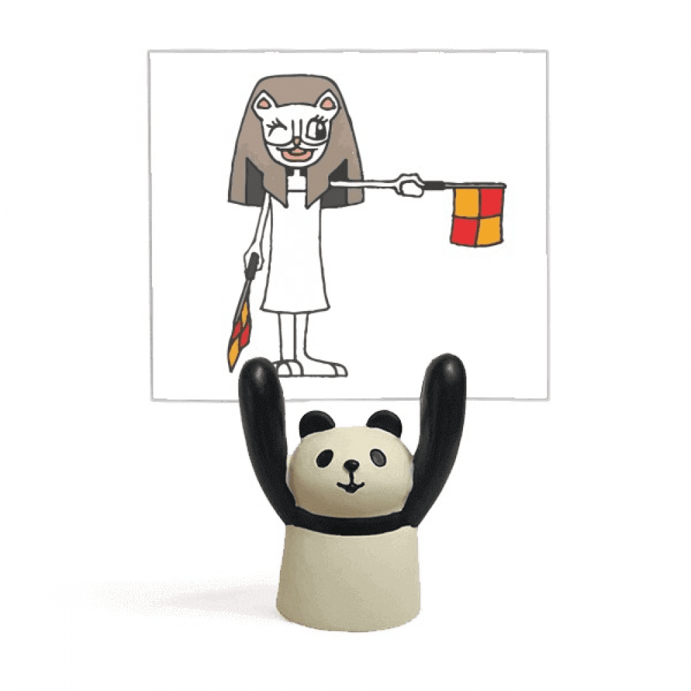 handball referee indicates flag cartoon Memo Holder Cartoon Animal ...