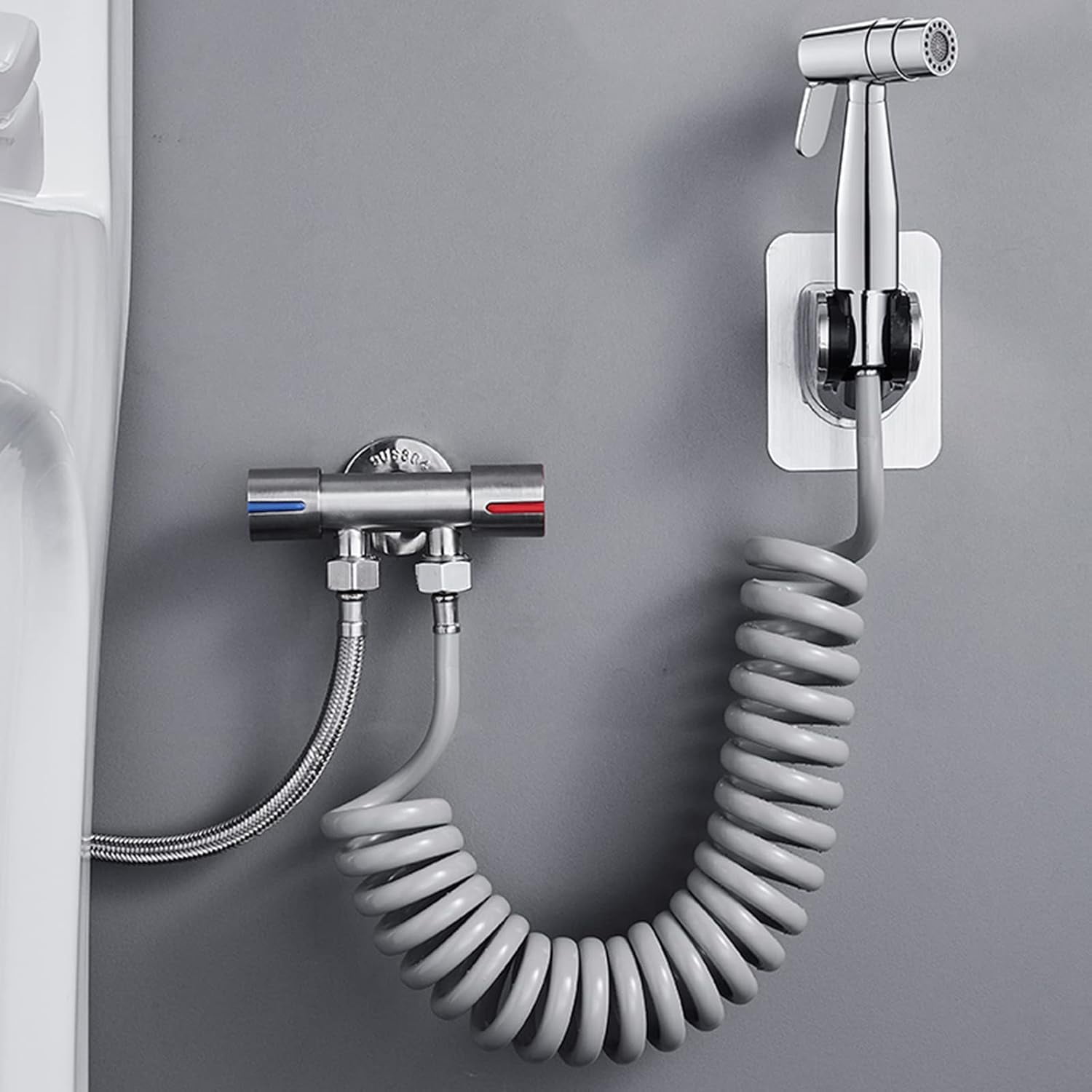 handheld bidet sprayer for toilet-adjustable water pressure control ...