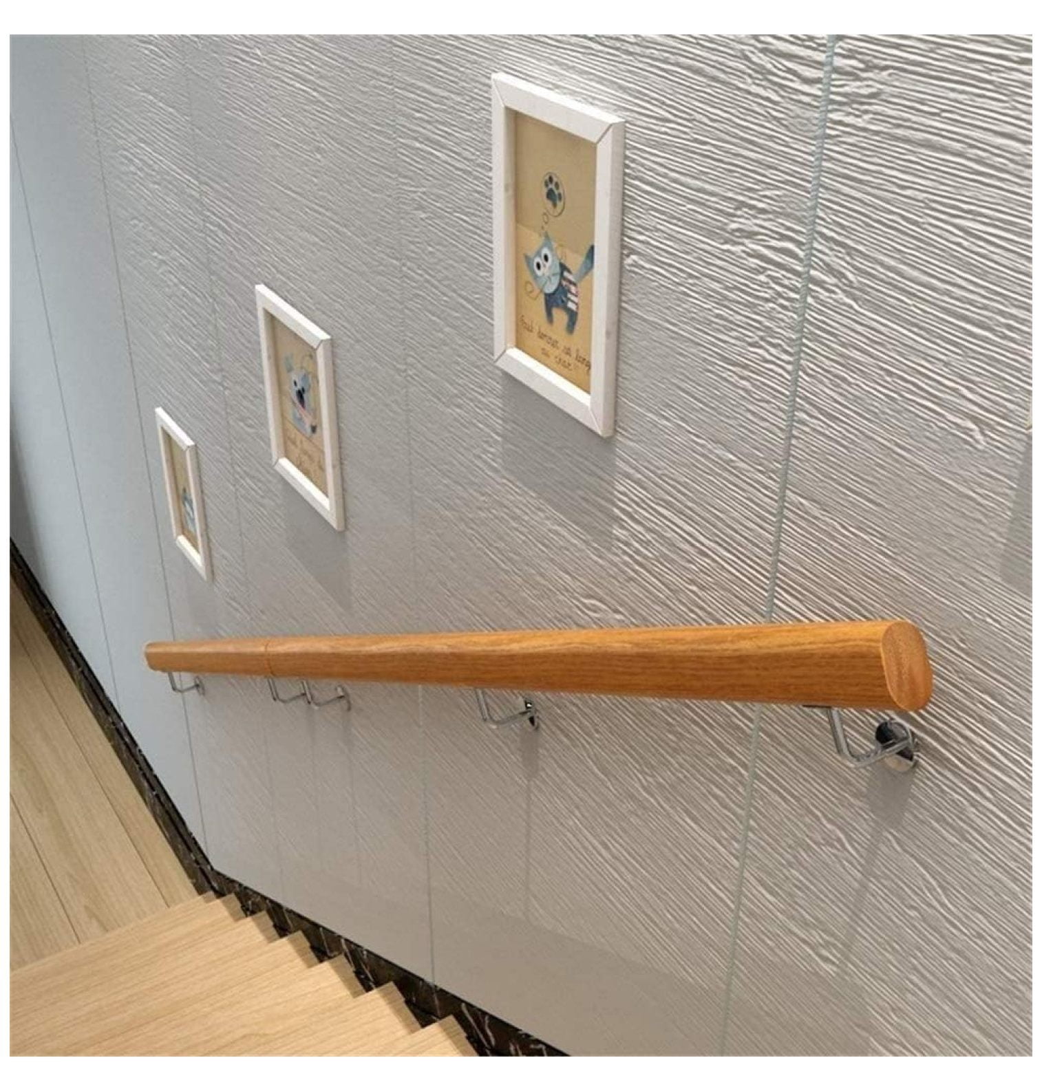handrail for Stairs,1FT-20FT Pine Anti-Slip Stair Handrail,Home ...