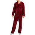 Hanes Big Mens Flannel Pajama Set