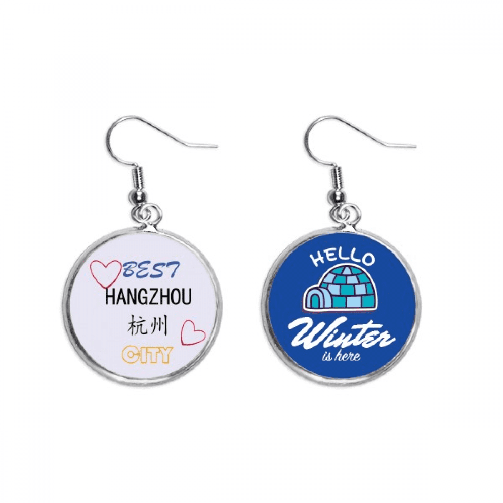hangzhou sign art deco fashion dangle drop winter ice earring jewelry ...