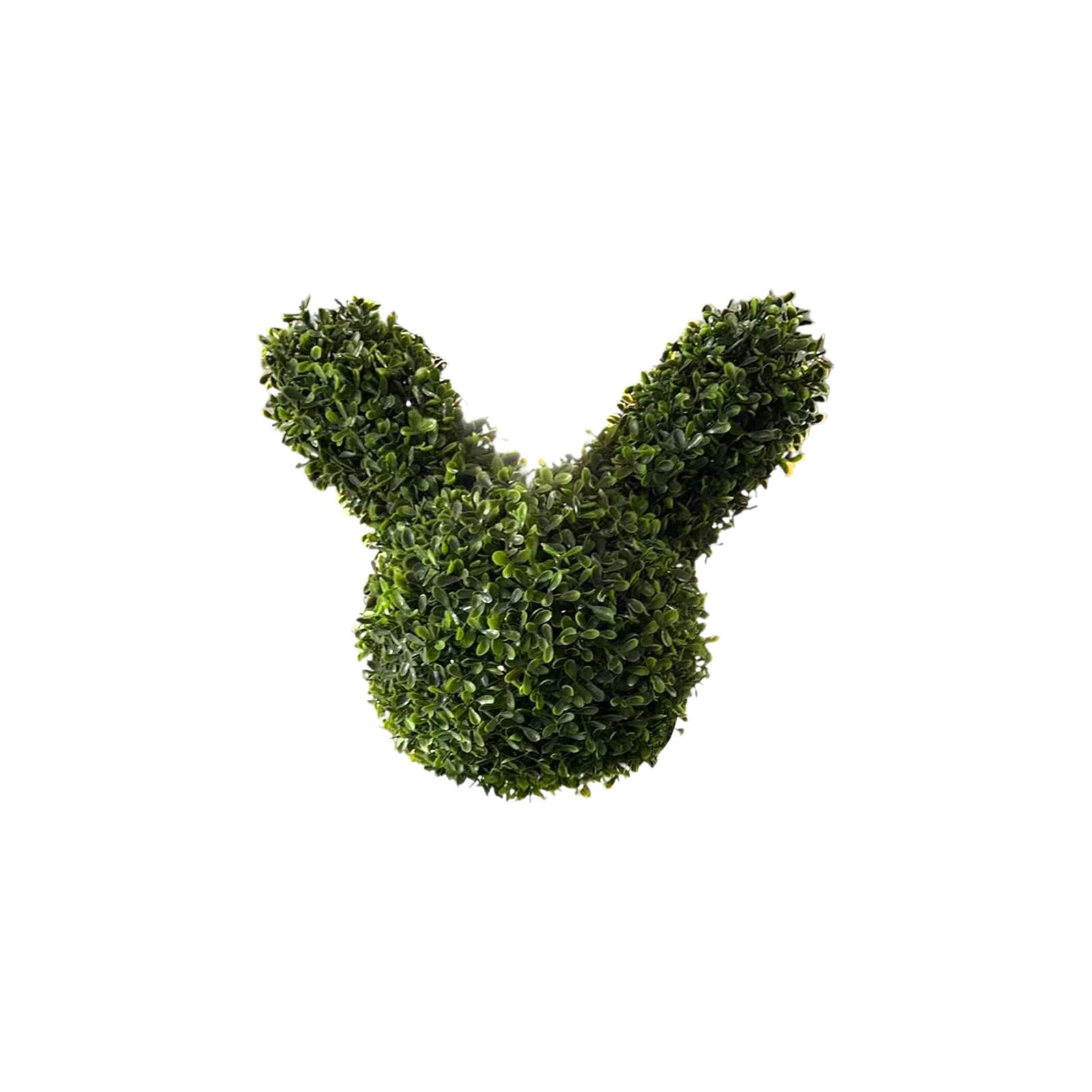 haowen 13.8'' Easter Artificial Bunny-Shaped Boxwood Topiary, Easter Decorations Faux Rabbit ...