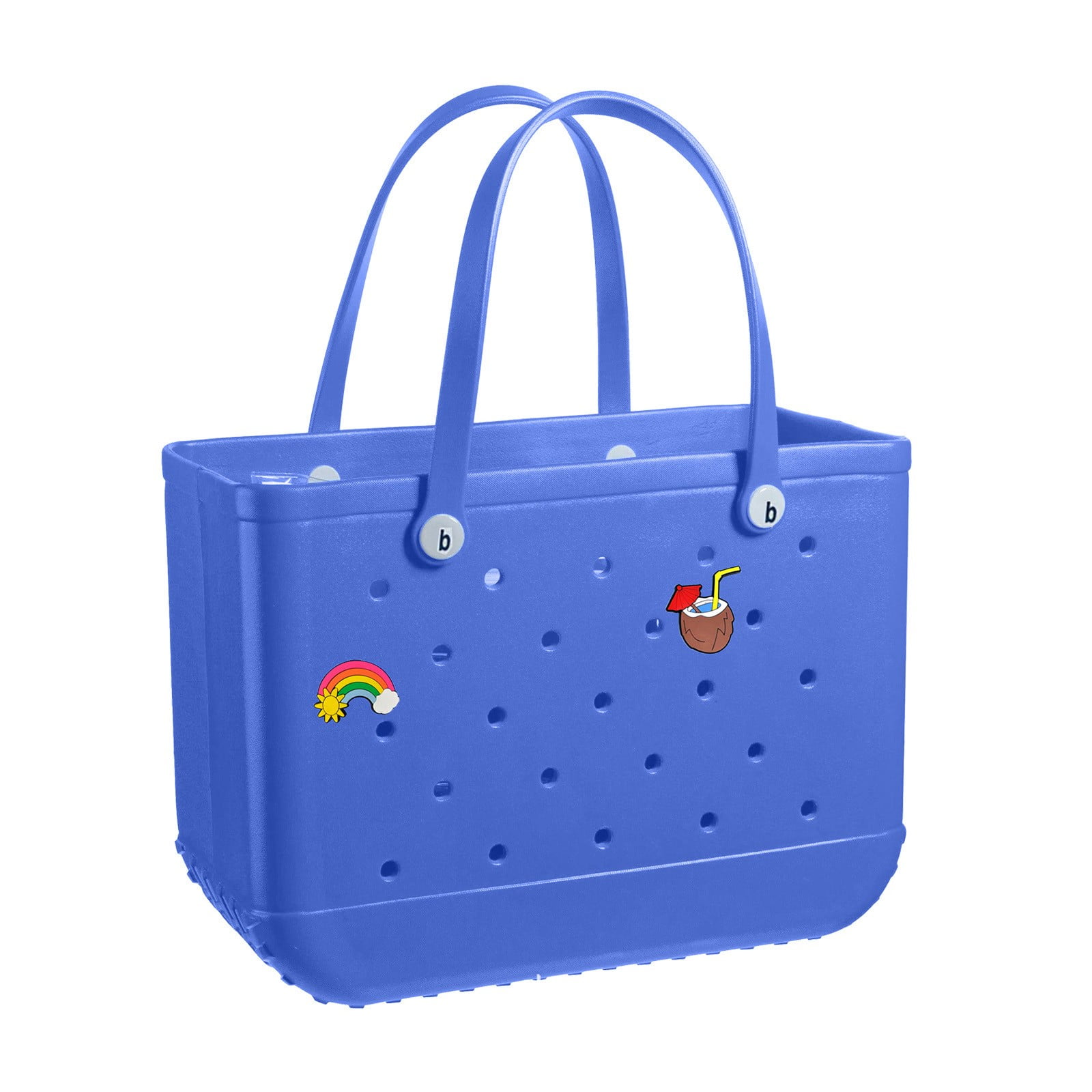 haowen Bogg EVA Hole Bag Travel Outdoor Waterproof Wear-resistant Beach Bag with Stickers 38*13 ...