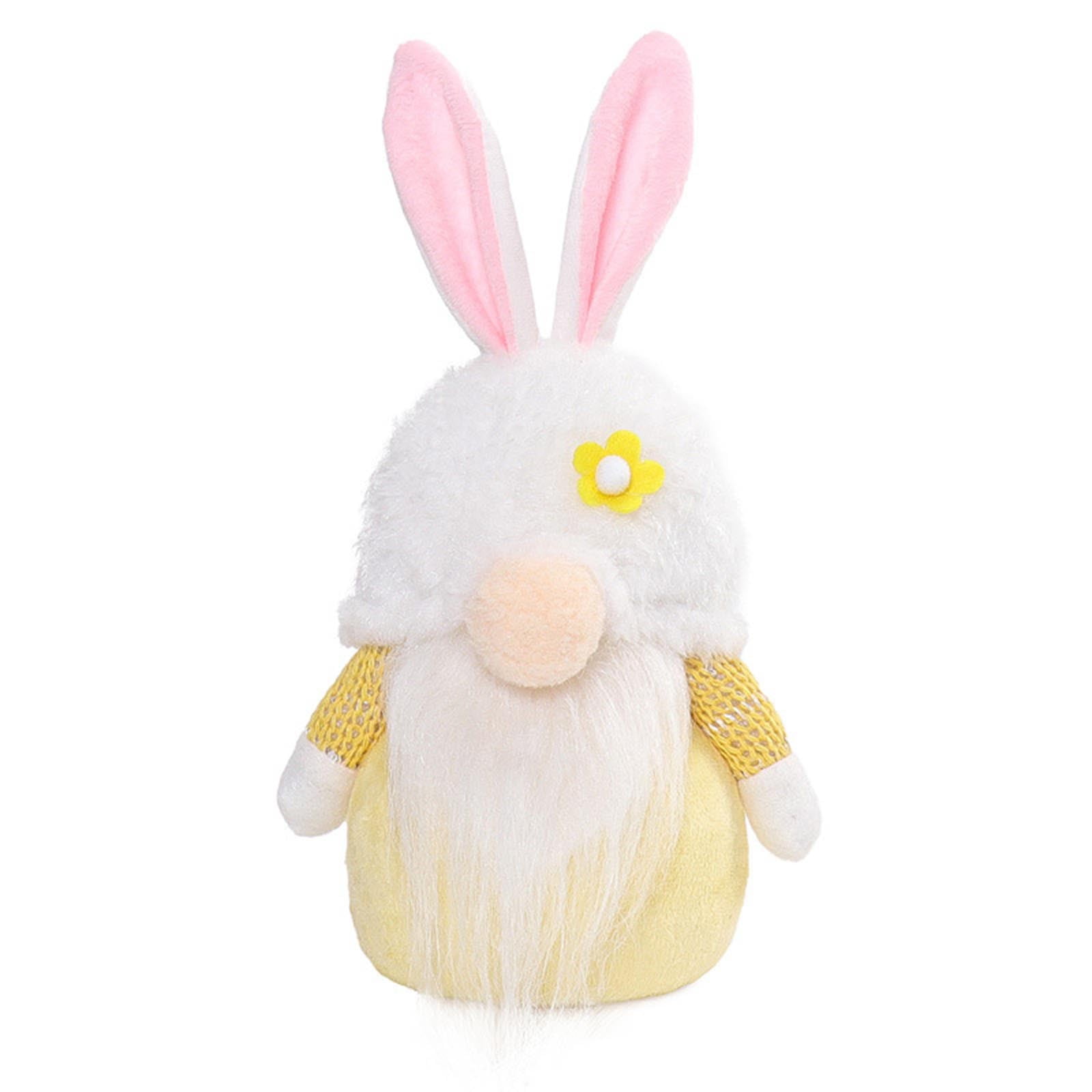 haowen Easter Decorations Glowing Easter Bunny Faceless Doll Easter ...