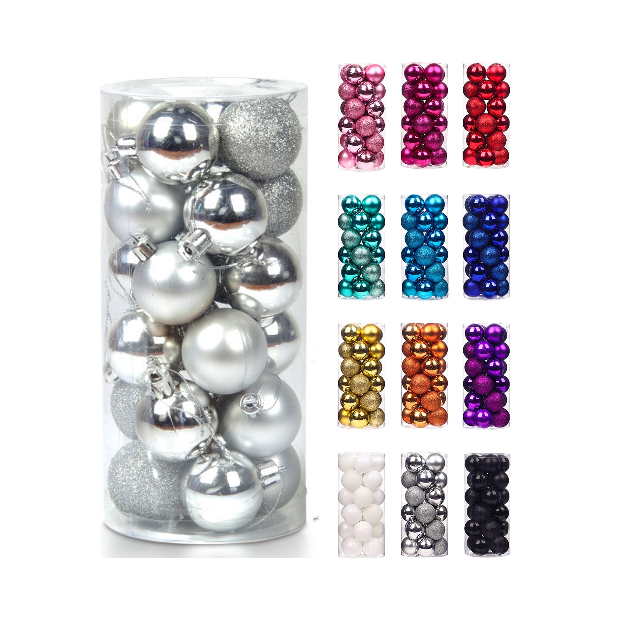 haozzaw 30mm Xmas Tree Bauble Balls for Adults, Seasonal & Novelty ...