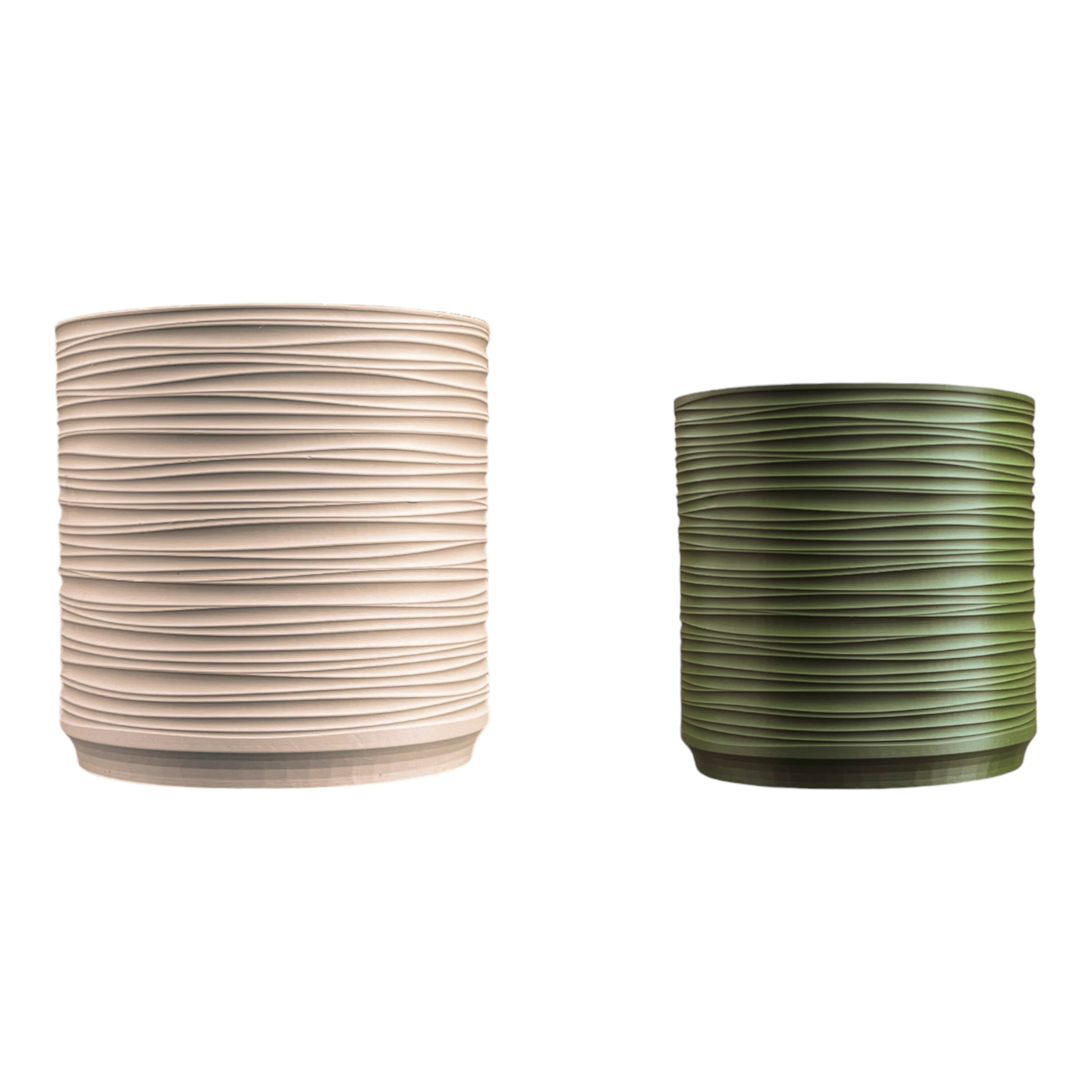 happimess Flo MidCentury Modern Indoor Ripple Eco-Friendly 3D Printed ...