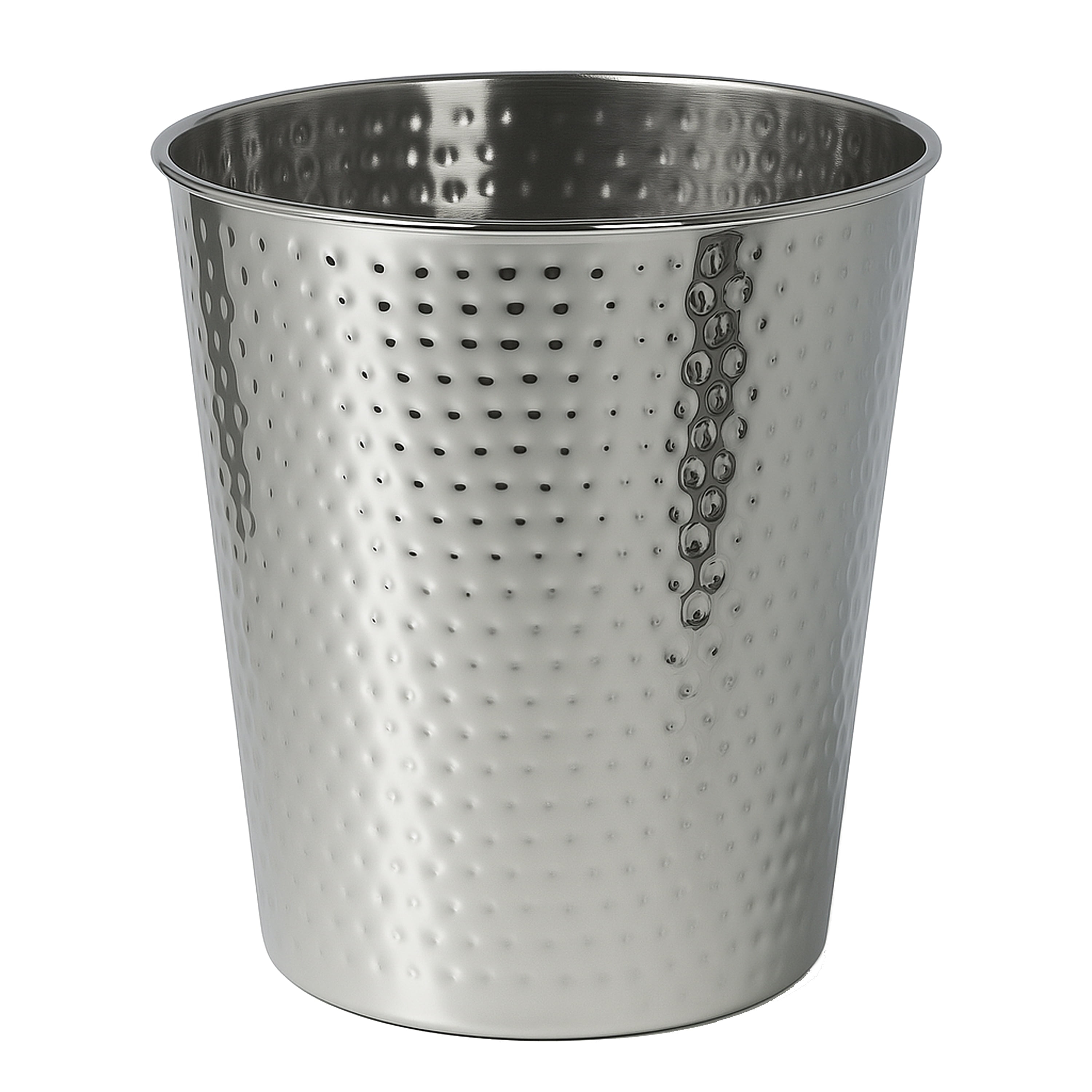 happimess Axel Modern Minimalist Hammered Steel 2-Gallon Wastebasket ...